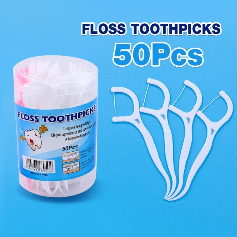 ไหมขัดฟันเส้นกลมชนิดด้าม รุ่น Frost-teeth-pack-50-pieces-04a-Boss ...