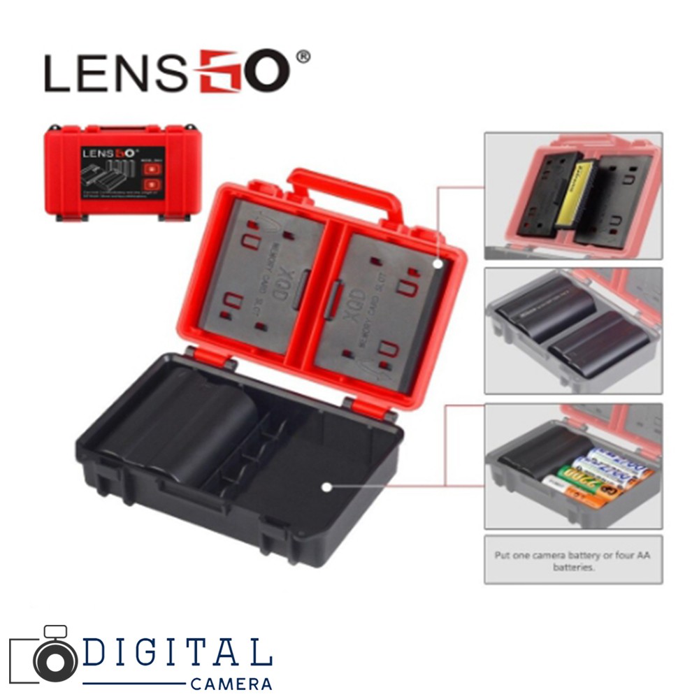 LENSGO Camera Battery Case D810 เคส กล่องใส่สำหรับ AA แบตเตอรี่ DSLR ...