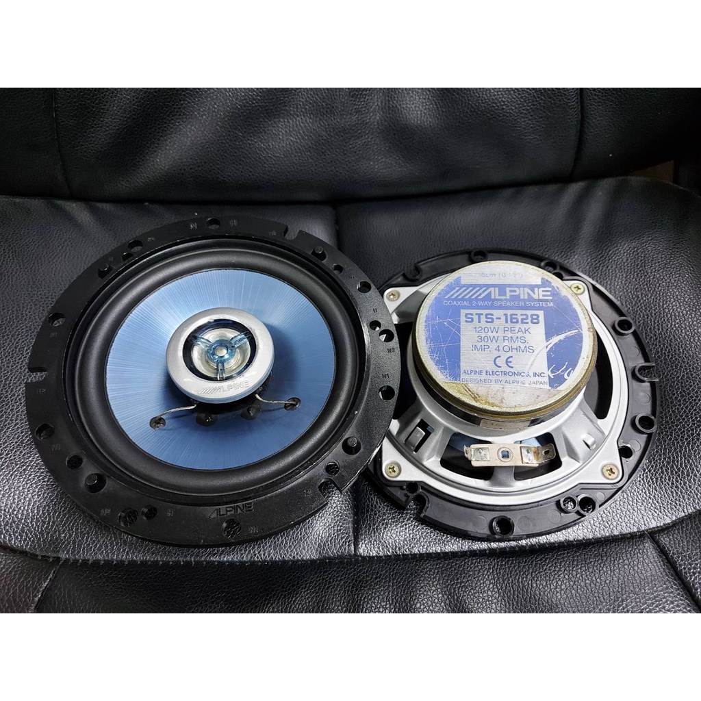 ลำโพงAlpine STS-1628ขนาด 6-6.5"แกนร่วม2ทางMade in Japan กลางแหลมชัดใส ...