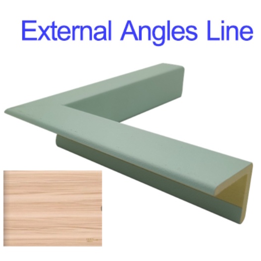 (2ชิ้น)ฉากจบมุมจบขอบ External Angles Line Same color As pvc wall panel ...
