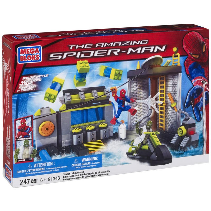 Mega Bloks Amazing Spider-Man Sewer Lab Headquarters Playset | Shopee Thailand