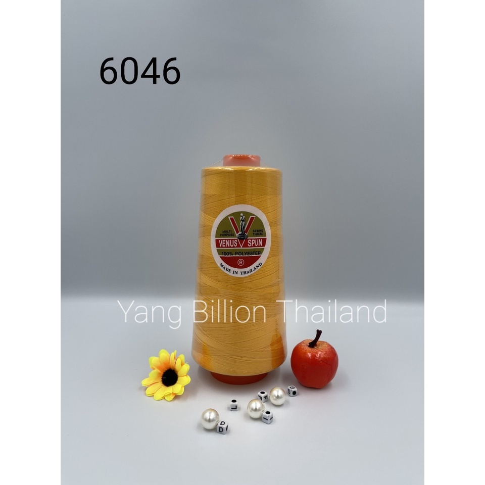 ด้ายเย็บผ้าวีนัส ด้ายหลอดใหญ่ ด้ายCMPเบอร์ 60 30/2 แกนส้ม 270g Venus ...