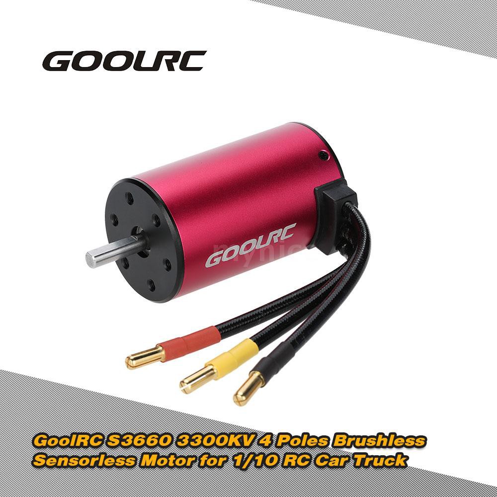 Mynice Original GoolRC S3660 3300KV 4 Poles Brushless Sensorless Motor ...