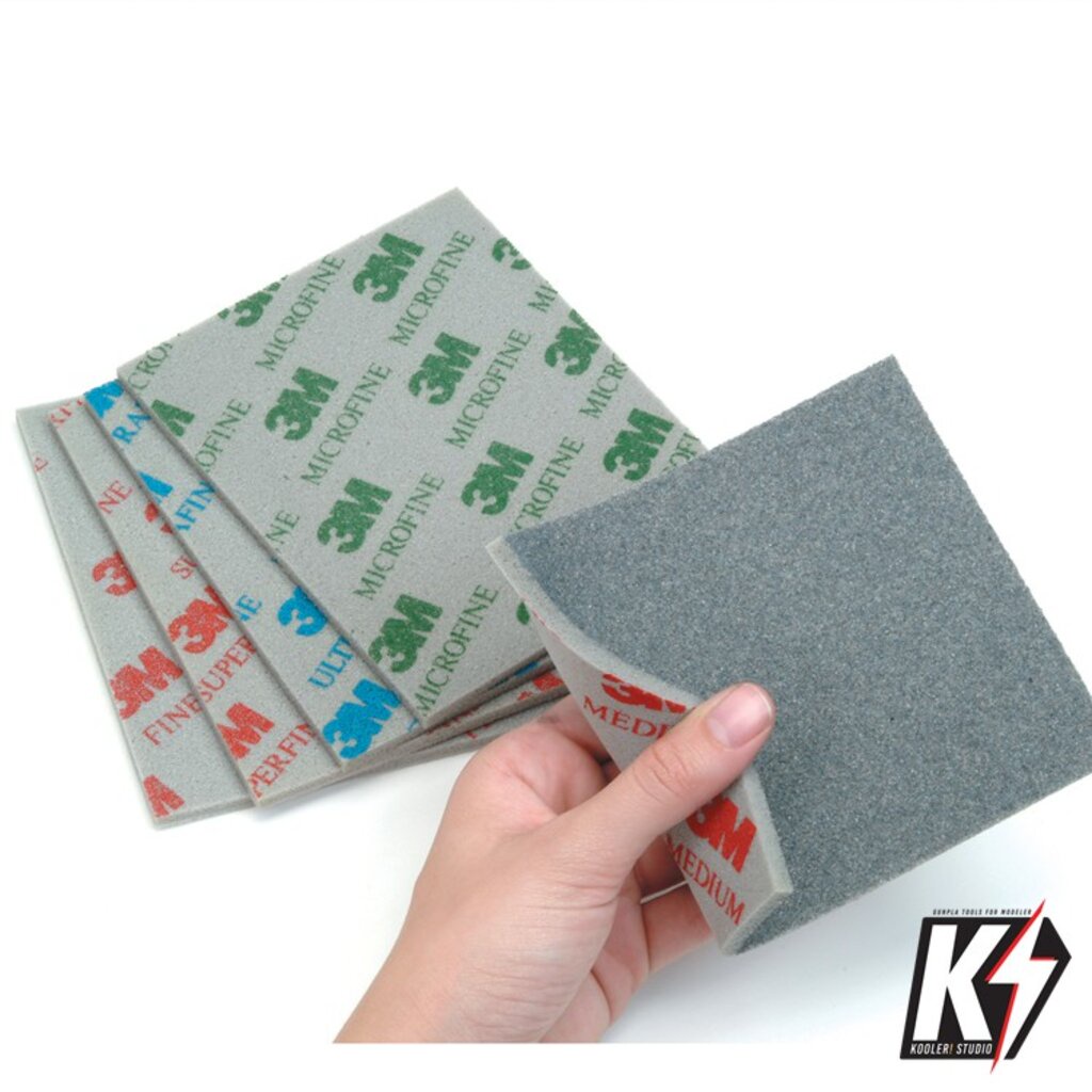 กระดาษทรายฟองน้ำ 3M SUPERFINE ULTRAFINE MICROFINE | Shopee Thailand
