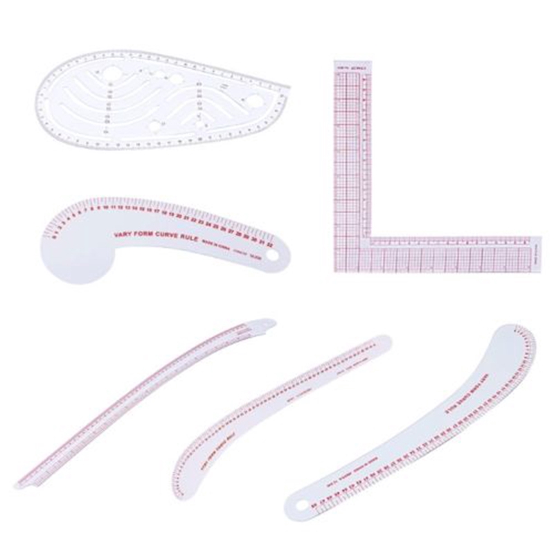 Sewing Tools 6 Stlye Sew French Curve Metric Shaped Ruler Measure For ...