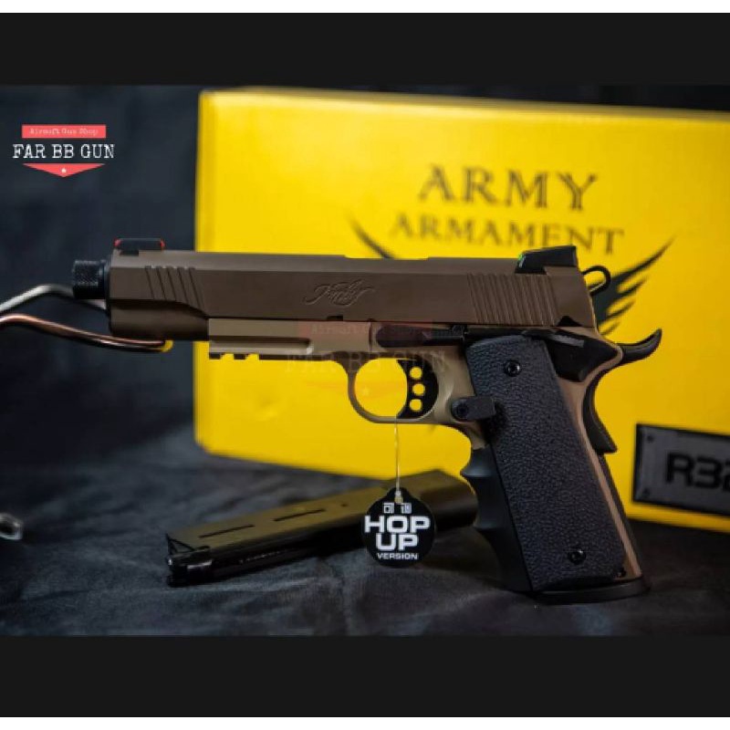 ของเล่น ARMY R32-1 สีทราย ระบบกรีนแก๊ส | Shopee Thailand