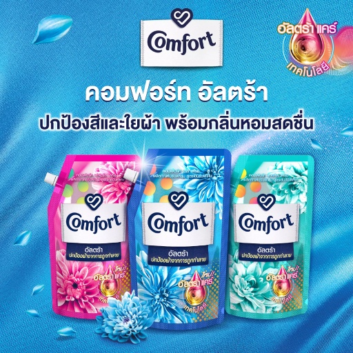 Comfort Ultra Fabric Softener คอมฟอร์ท อัลตร้า น้ำยาปรับผ้านุ่ม 1300 มล. | Shopee Thailand