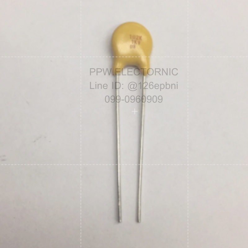1000V 0.001UF 1000PF 102PF 1NF 1KV ขาห่าง5มิล คาปาซิเตอร์ Capacitor ตัว ...