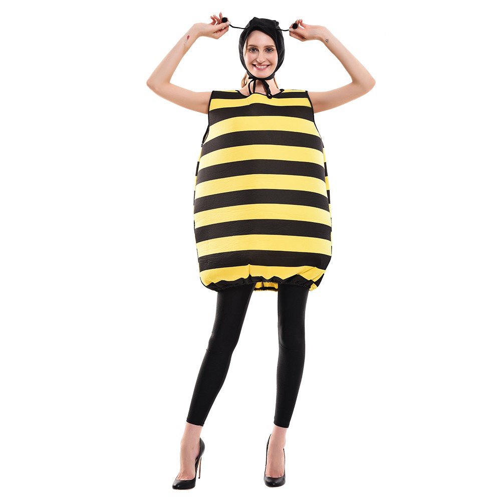 พร้อมส่ง ชุดฮาโลวีนสำหรับผู้ใหญ่ หอยทากและผึ้งเครื่องแต่งกายคอสเพลย์แม ...