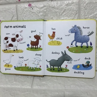 Usborne very first words Animals (board book ) | Shopee Thailand