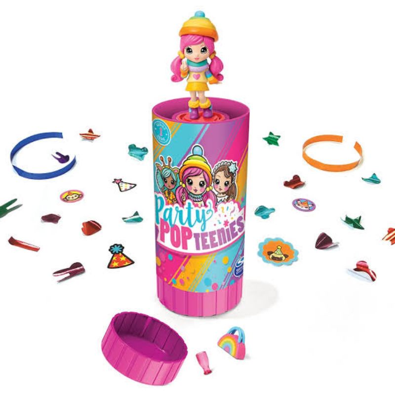 Party Popteenies Surprise Popper Bundle with Confetti, Collectible Mini ...