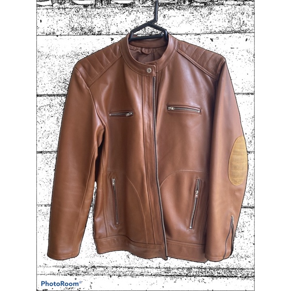 Real leather jacket like new | Shopee Thailand