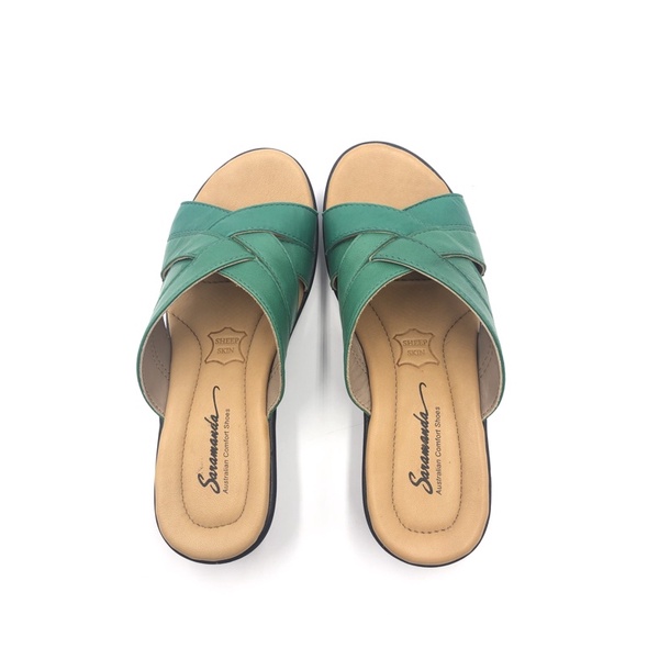 Saramanda ออสเตรเลีย รุ่น 192003 “Lambskin Sandal” แบบไขว้ หนังลูกแกะ ...