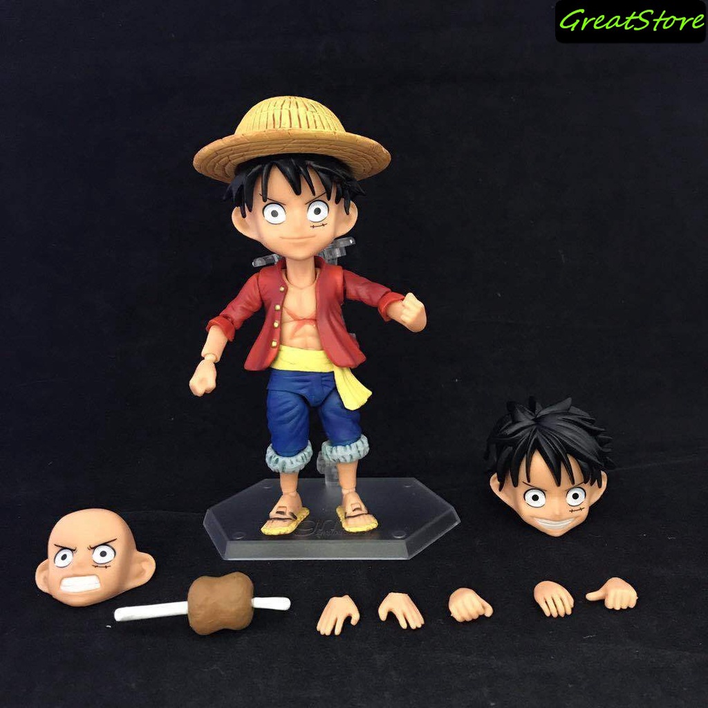 Figma ตัวอักษรรุ่น ONE PIECE Fegma LUFFY Q SIZE SHF รูปสามารถเคลื่อน ...
