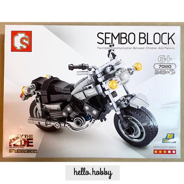 เลโก้จีน Sembo block 701108-701111 Motorcycle 249pcs | Shopee Thailand