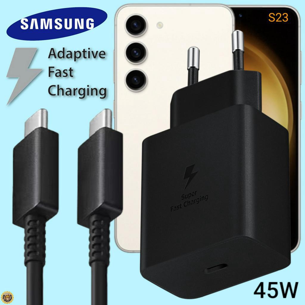 ที่ชาร์จ Samsung Galaxy S23 45W Type-C EU ซัมซุงแท้ หัวชาร์จ สายชาร์จ Adaptive Fast Charging ...
