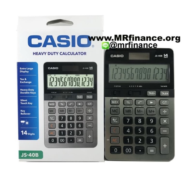 Casio JS-40B BK (สีดำ) 14 หลัก ของใหม่ ของแท้ | Shopee Thailand
