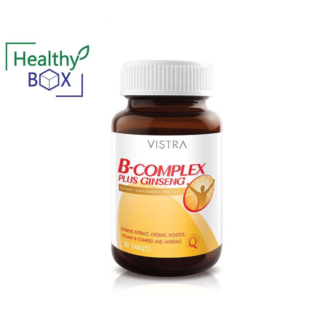 VISTRA B Complex Plus Ginseng 30 เม็ด (V) | Shopee Thailand