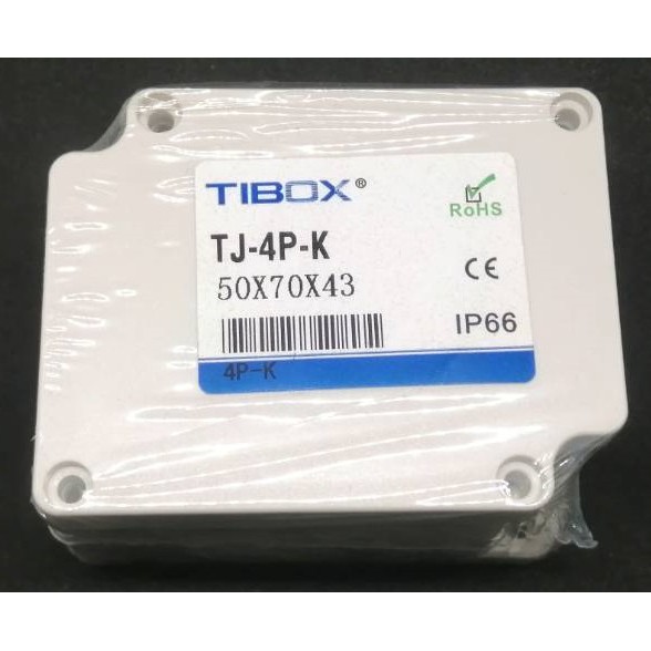 Tibox รุ่น TJ-4P-K : 4 Poles Terminal Block Box (กล่องต่อสายไฟ) IP66 ...