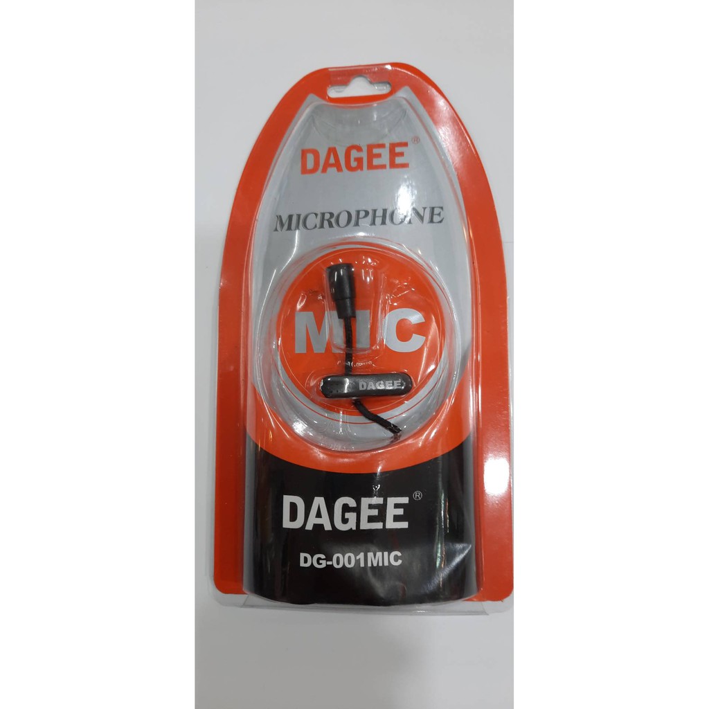 DAGEE ไมค์หนีบปกเสื้อ MIC รุ่น DG-001 สีดำ | Shopee Thailand