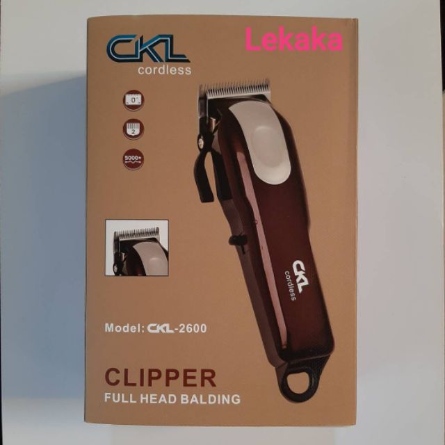 แบตตาเลียน CKL-2600 ปัตตาเลียนตัดผมไร้สาย ชาร์ทไฟ พร้อมอุปกณ์ครบครัน **พร้อมส่ง** | Shopee Thailand