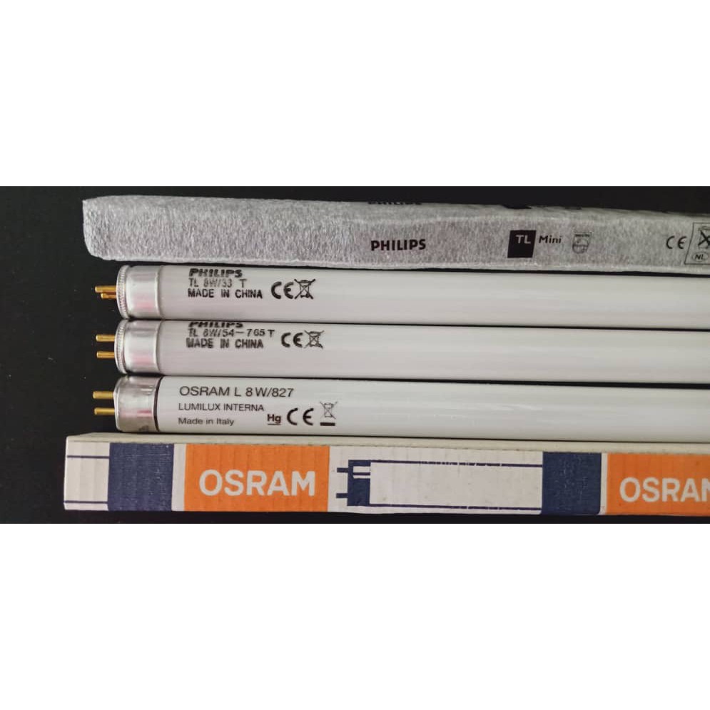 2 ชิ้น Philips/Osram T5 8W หลอดแป้งสี 33/54-827 สีขาวเย็น/เดย์ไลท์/วอร ...