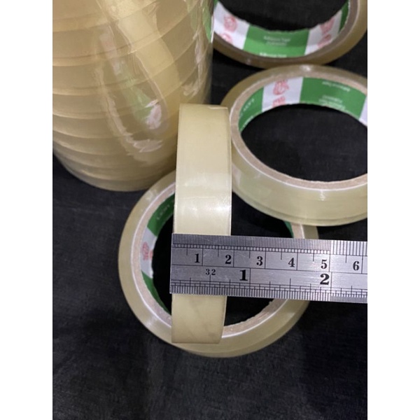 เทปใส Lion tape สก็อตเทป ความหนา 43 ไมครอน แกนใหญ่ ยาว 45 หลา แพ็คละ 4 ...
