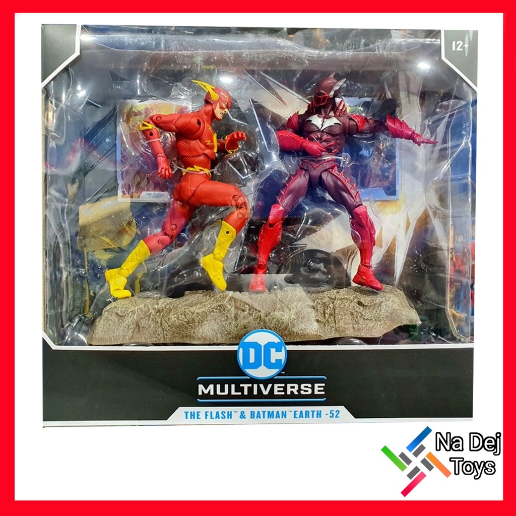 Batman Earth 52 & The Flash DC Multiverse McFarlane Toys 7" Figure แบท ...