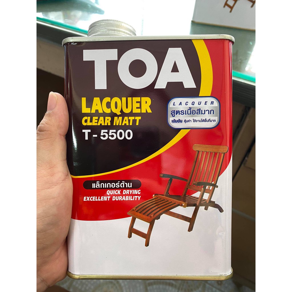 TOA T-5000 และ T-5500 ทีโอเอ แลคเกอร์เงาใสและแลคเกอร์ด้าน ขนาด 0.946 ลิตร หรือ 1/4 แกลลอน ...