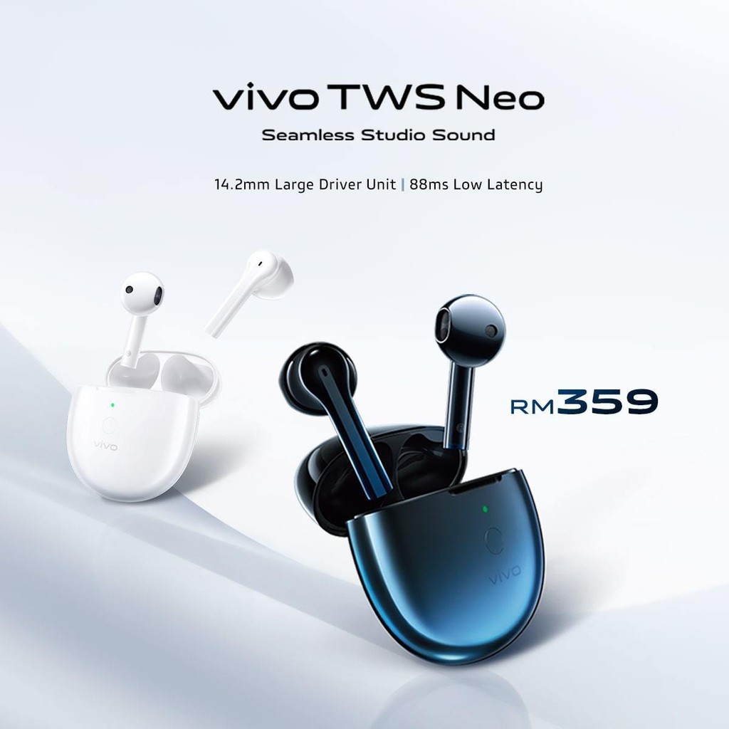 TWS Earphone NEO หูฟังบลูทูธ ของแท้อะไหล่แท้วีโว่ รับประกันศูนย์ 6 ...