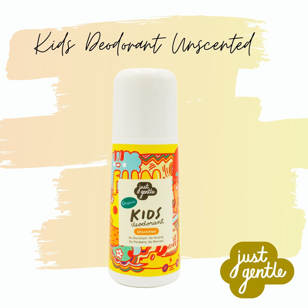 Just Gentle โรลออนเด็ก สูตรไม่มีกลิ่น Organic Kids Deodorant ...