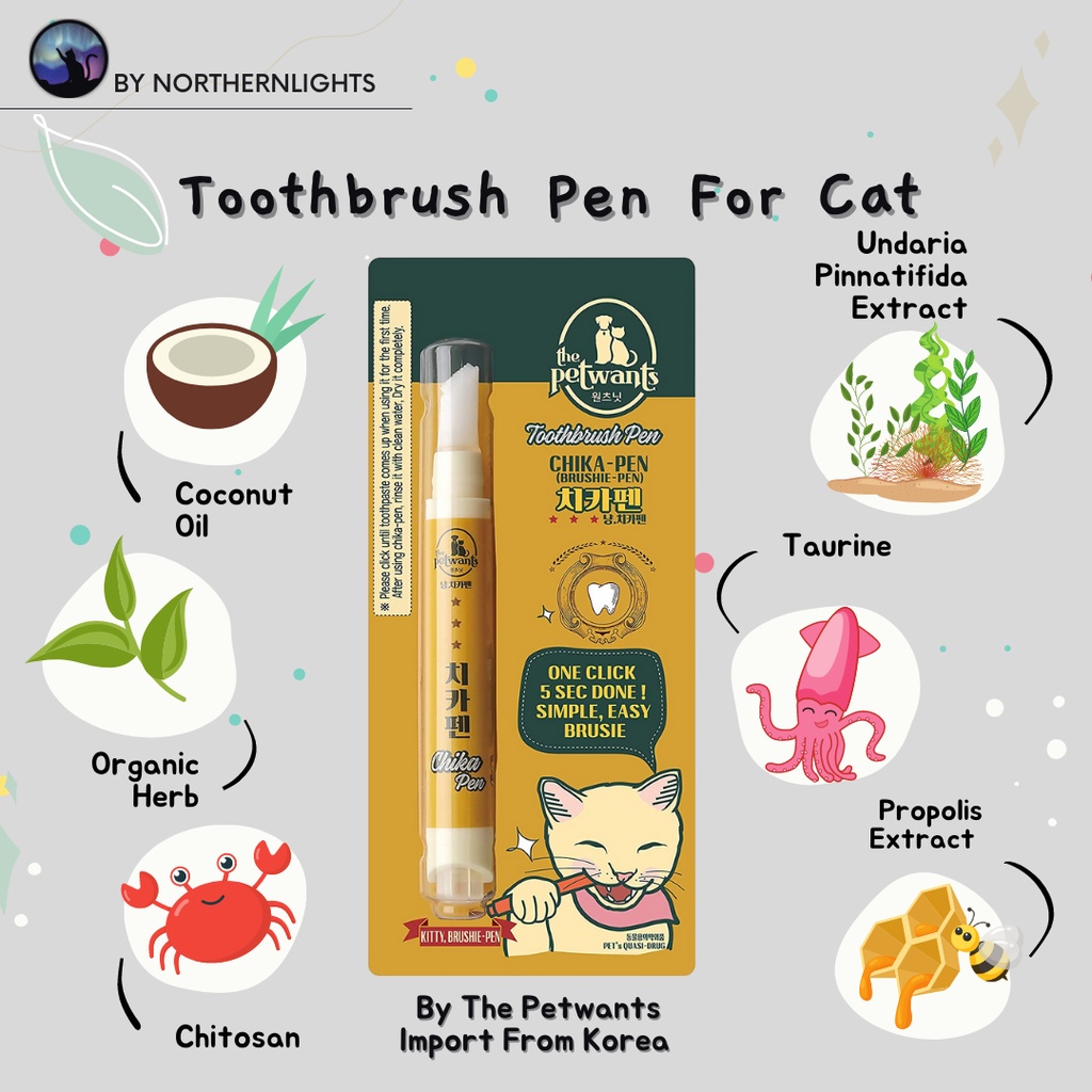 The Petwants : All In One Toothbrush Pen for Cat ( แปรงสีฟันแบบAll in ...