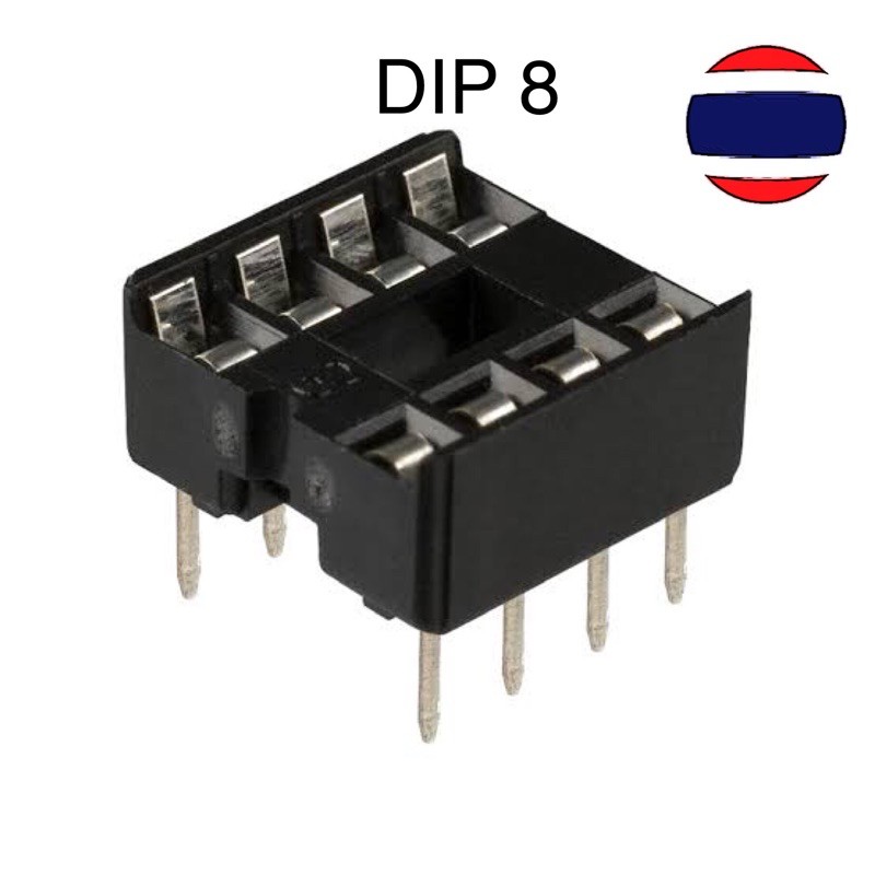 3PCS 8pin DIP IC sockets Adaptor Solder Type 8 pin socket | Shopee Thailand