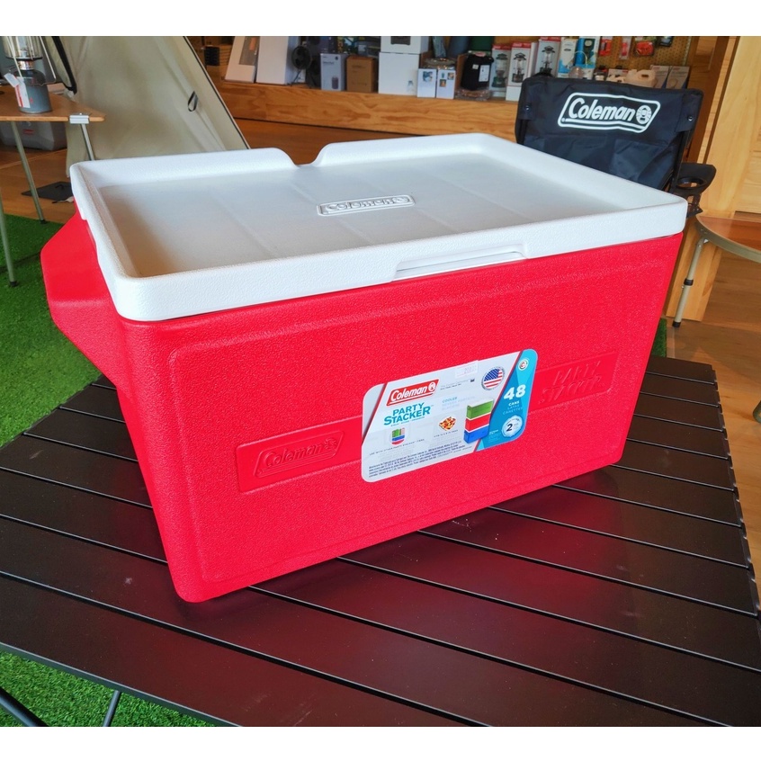 Coleman US 48 Can Party Stacker Cooler 20/48 | Shopee Thailand