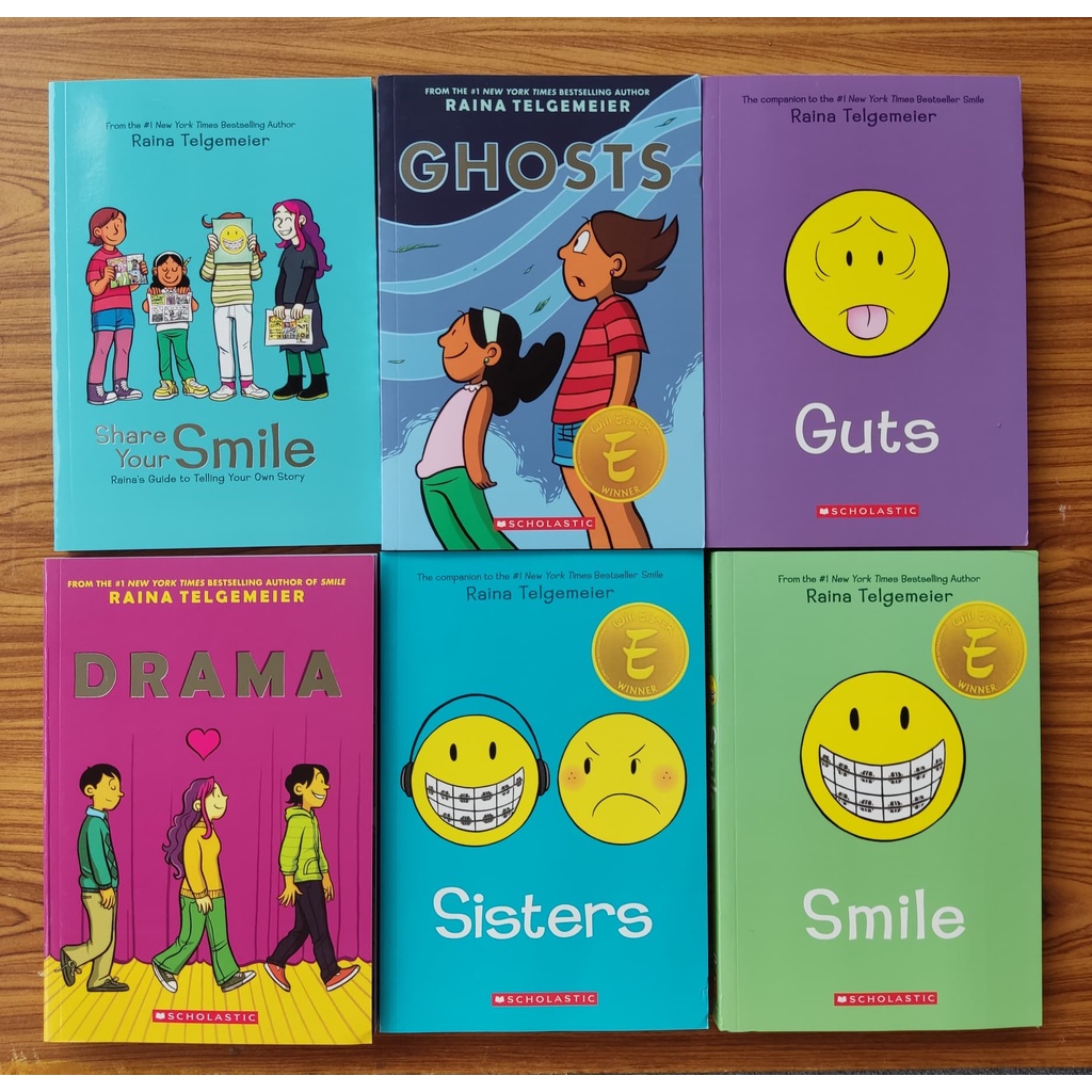 ขายแยกเล่ม หนังสือของ Raina Telgemeier ; Smile/Sisters/Drama/Ghosts ...