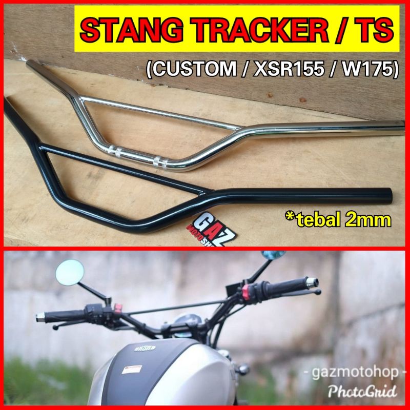TS Tracker XSR 155 Chrome Black Trail Handlebar Suzuki TS DT Custom ...