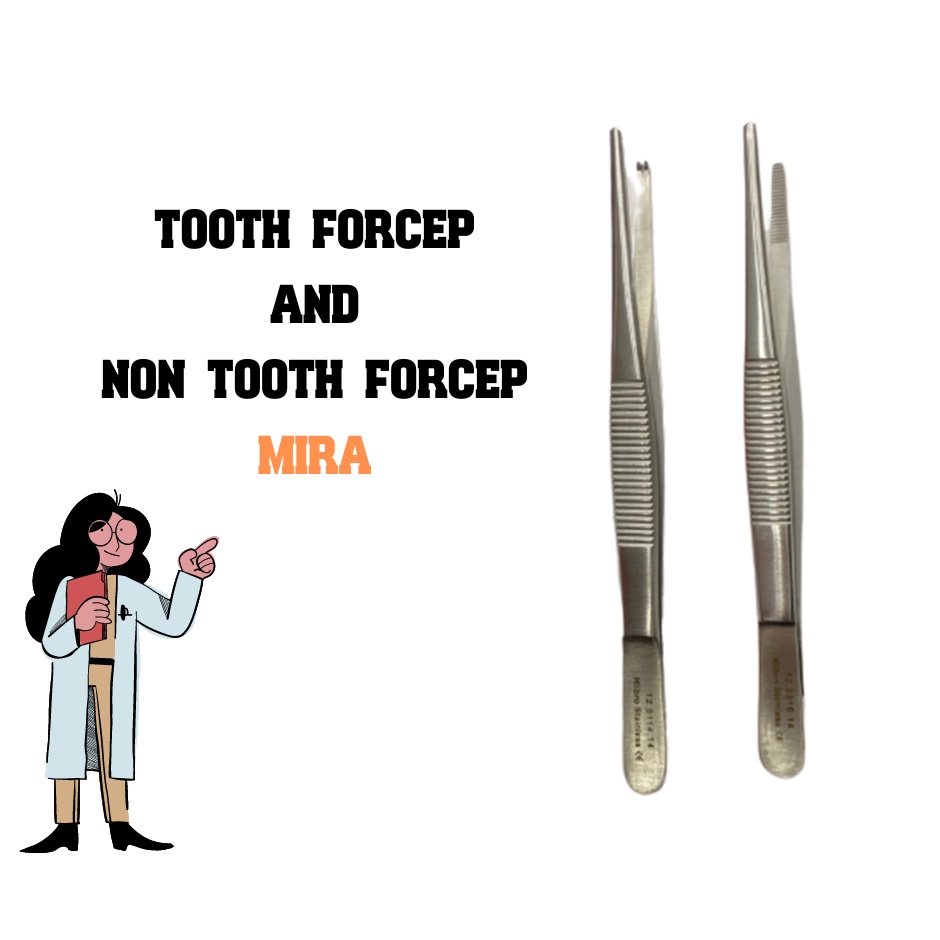Non tooth forcep ปากคีบสแตนเลส ยี่ห้อ MIRA | Shopee Thailand