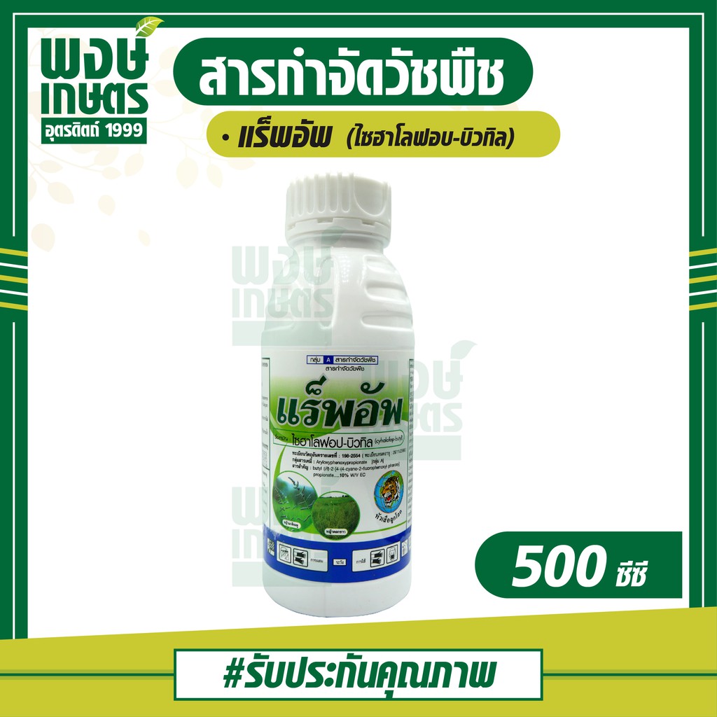 แร็พอัพ 500 ซีซี (ไซฮาโลฟอบ-บิวทิล) Cyhalofop-butyl10% W/V EC สารกำจัดพืชใบแคบ หญ้าดอกขาว หญ้า ...