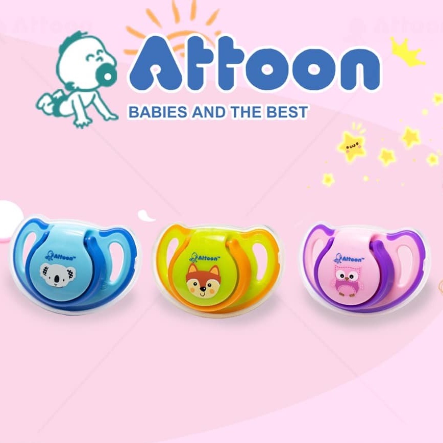 ATTOON จุกนมซิลิโคน จุกหลอก สำหรับเด็กทารก [0M+] | Shopee Thailand