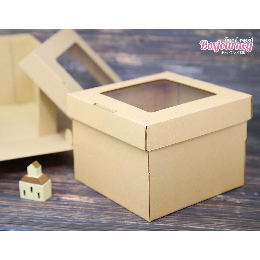 Boxjourney กล่องเค้กครึ่งปอนด์ ลูกฟูก 16x16x12 ซม. (20 ใบ/แพค) | Shopee ...