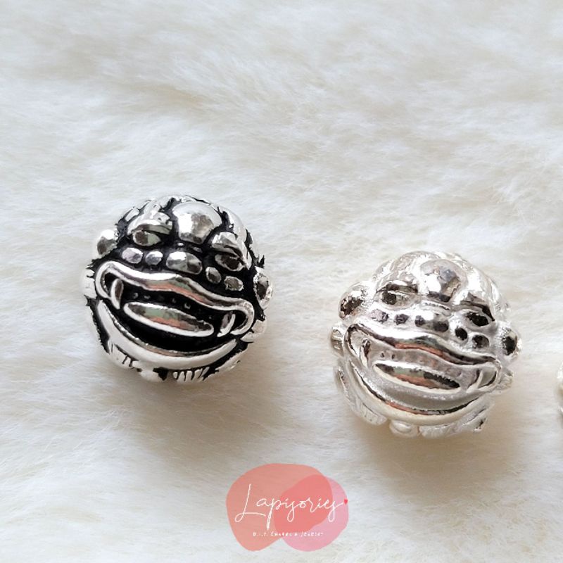 ชาร์มเงินแท้925 ปี่เซียะ หน้าปี่เซียะ ดูดทรัพย์ DIY CHARM ตัวตกแต่งกำไล ...