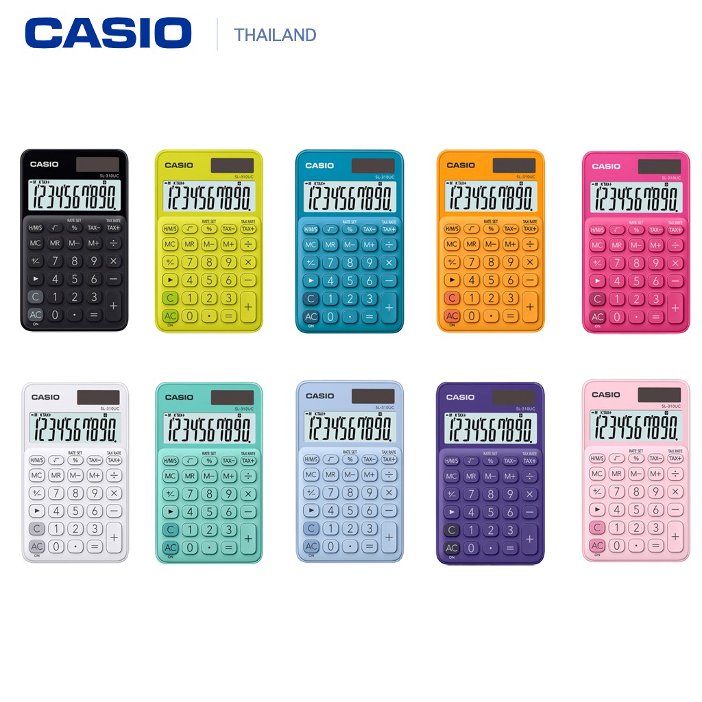Casio SL-310UC เครื่องคิดเลขพกพาคาสิโอ SL310UC 10 หลัก (ของแท้) ของใหม่ ...