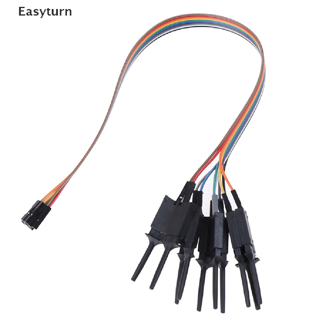 Easyturn 10pcs 300mm Test Hook Clip Logic Analyzer Cable Gripper Probe ...