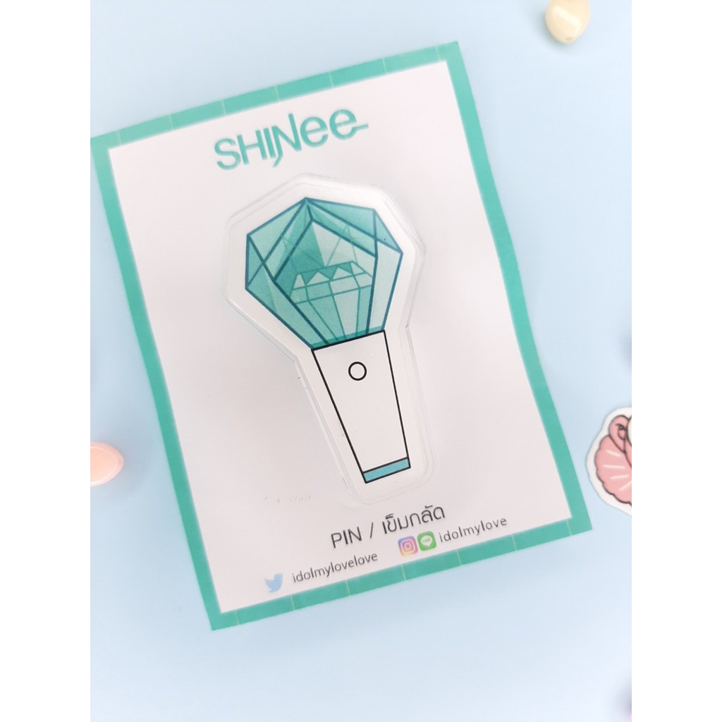 SHINEE : Keychain + PIN Lightstick | Shopee Thailand
