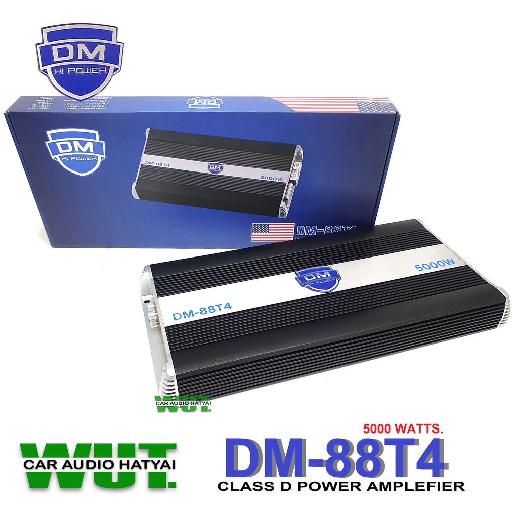DM รุ่น DM-88T4 เพาเวอร์แอมป์ แอมป์ขับดอกลำโพงซับเบส/ซับวูฟเฟอร์ คลาสดี classd เครื่องเสียง ...
