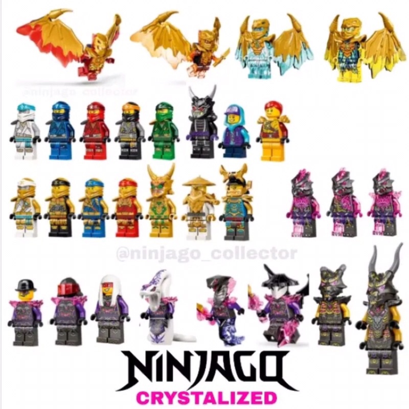 Lego ninjago crystal minifigure Season 15 ฟิกเกอร์คริสตัลปี 2022 ...