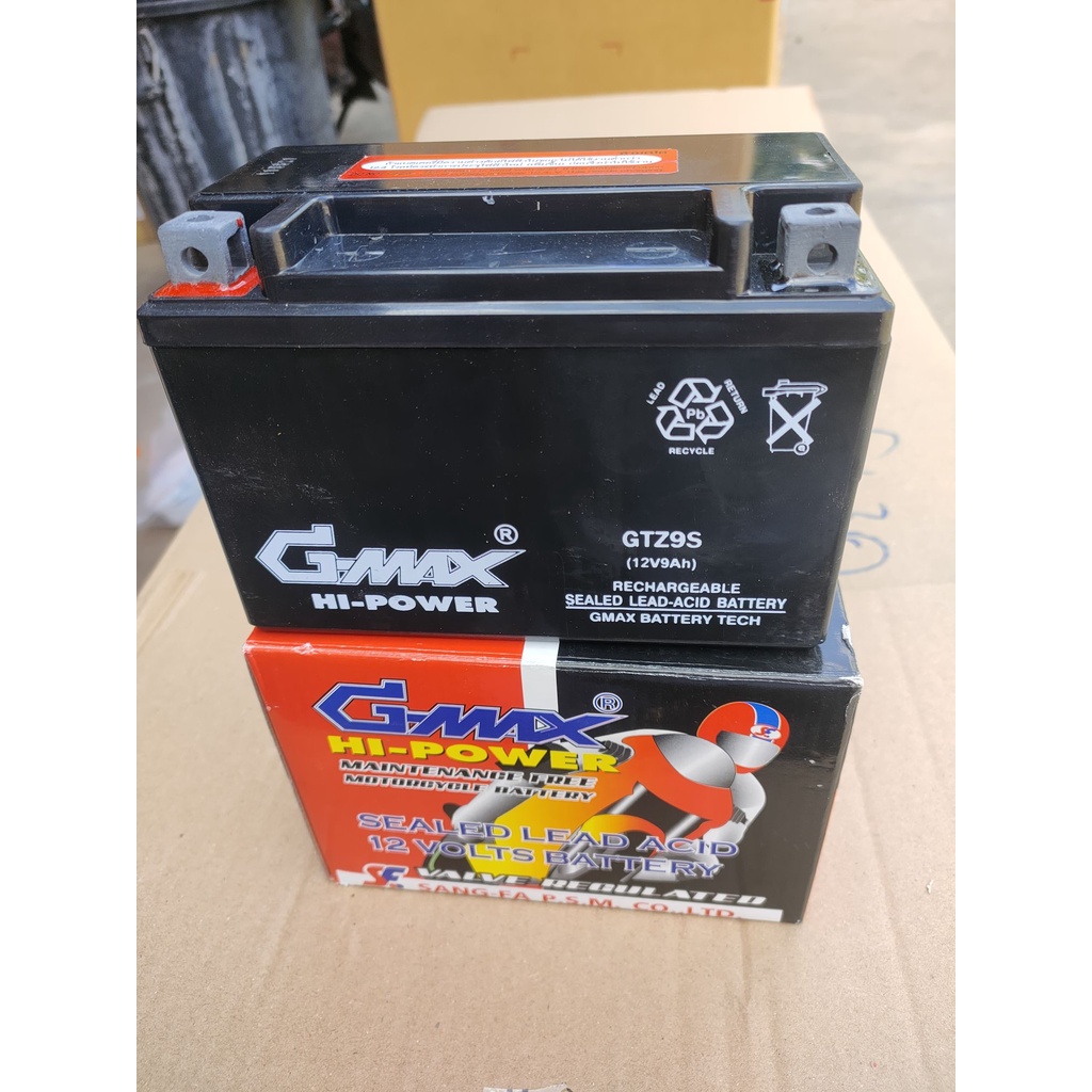 แบตเตอรี่ 9แอมป์ G-MAX GTZ9S(FM)9AH | Shopee Thailand
