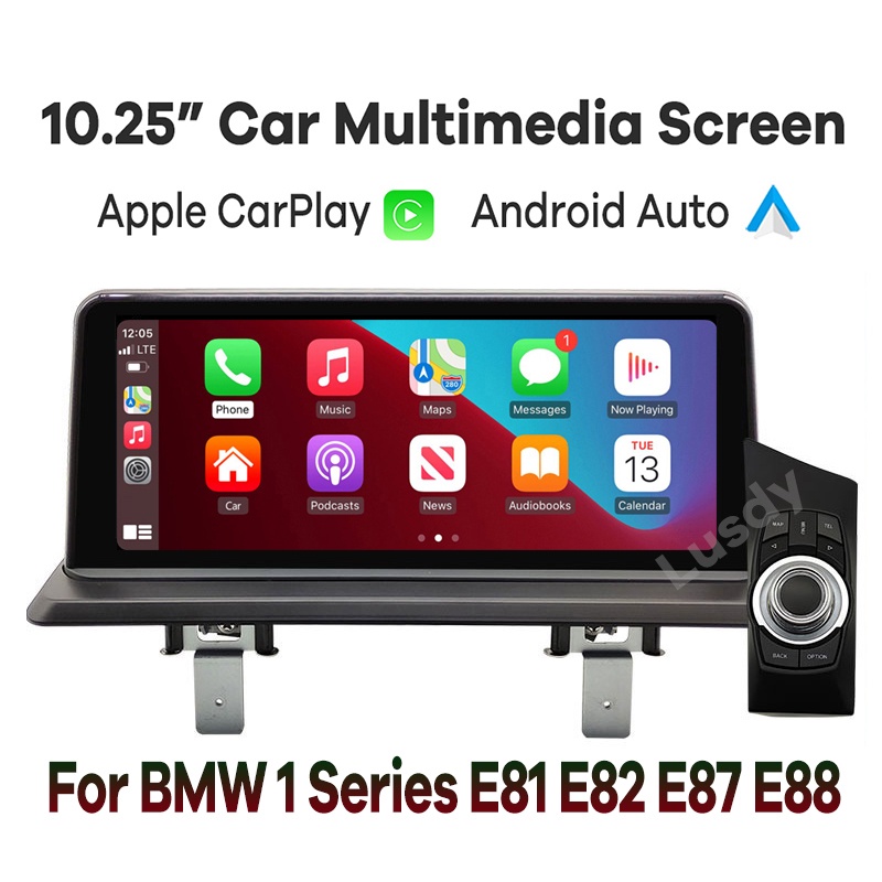 10.25" Wireless Apple CarPlay Android Auto Car Multimedia For BMW 1 ...