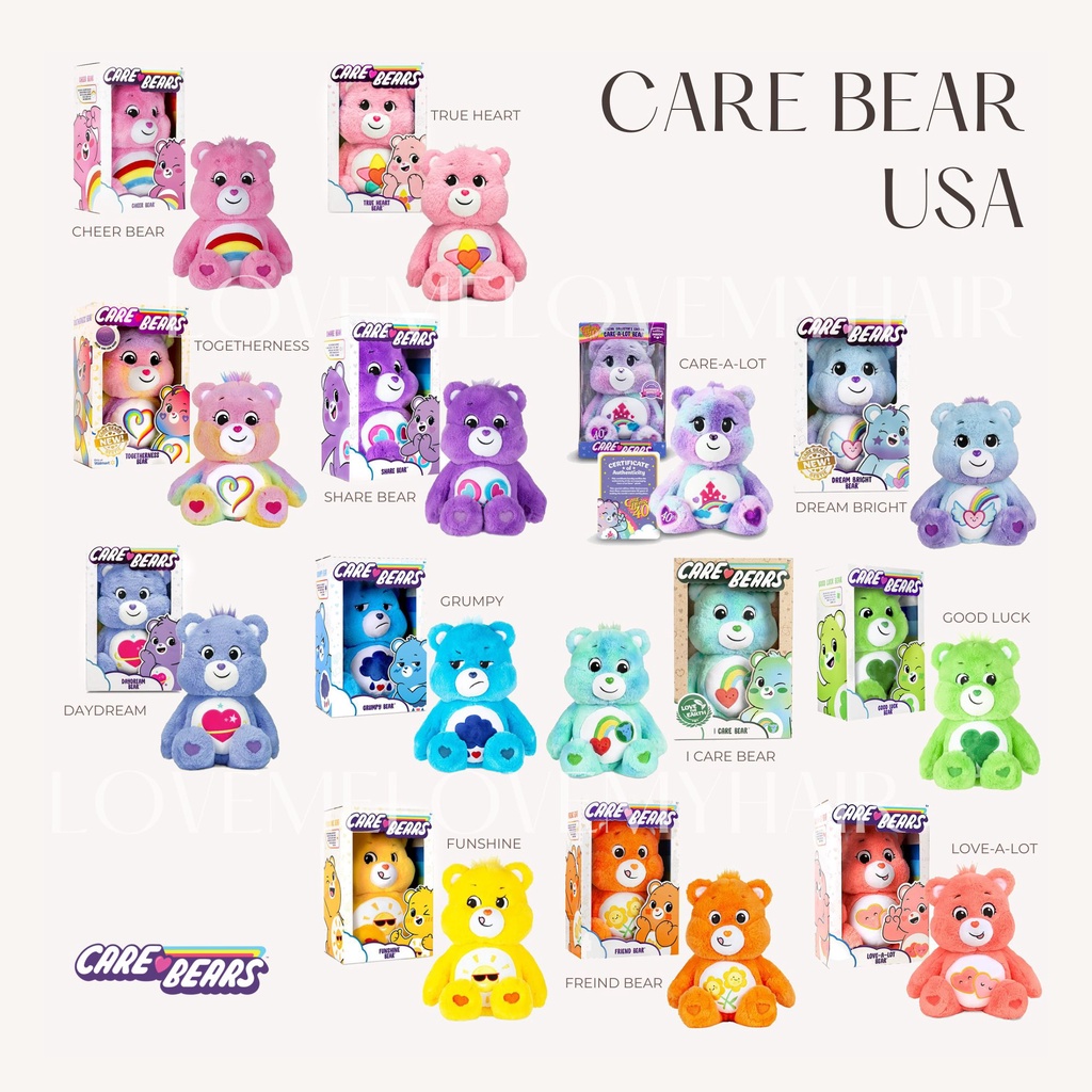 พร้อมส่งในไทย 🇺🇸 ตุ๊กตา Care bear USA | ตุ๊กตาแคร์แบร์ 14 นิ้ว care bear ของแท้จากอเมริกา ...