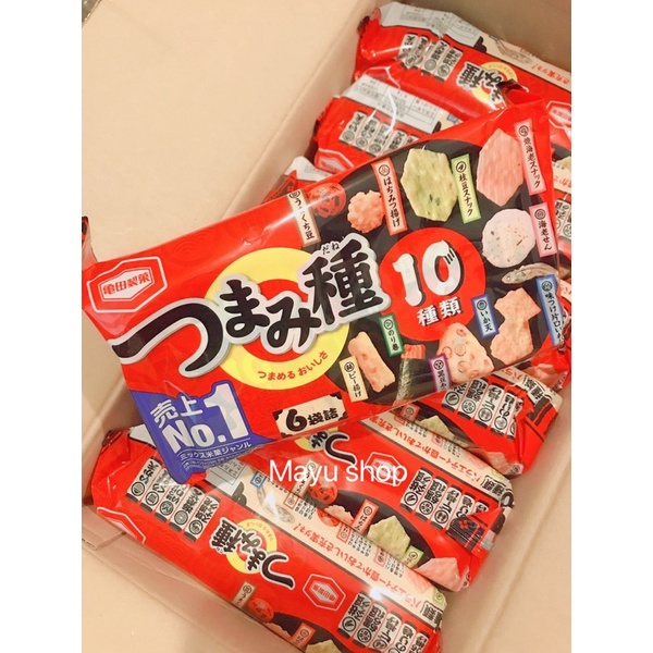 คาเมดะ ขนมอบกรอบเซมเบ้ รวม 10 รสชาติ (Kameda Tsumami) จากญี่ปุ่น Exp ...